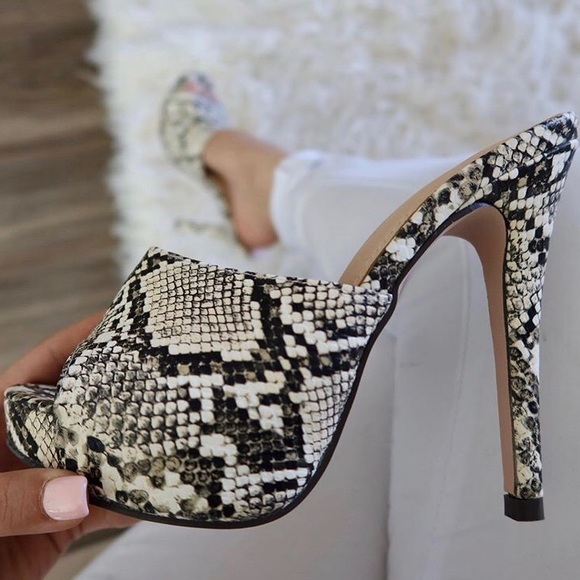 Shoes | Snake Print Heels | Poshmark